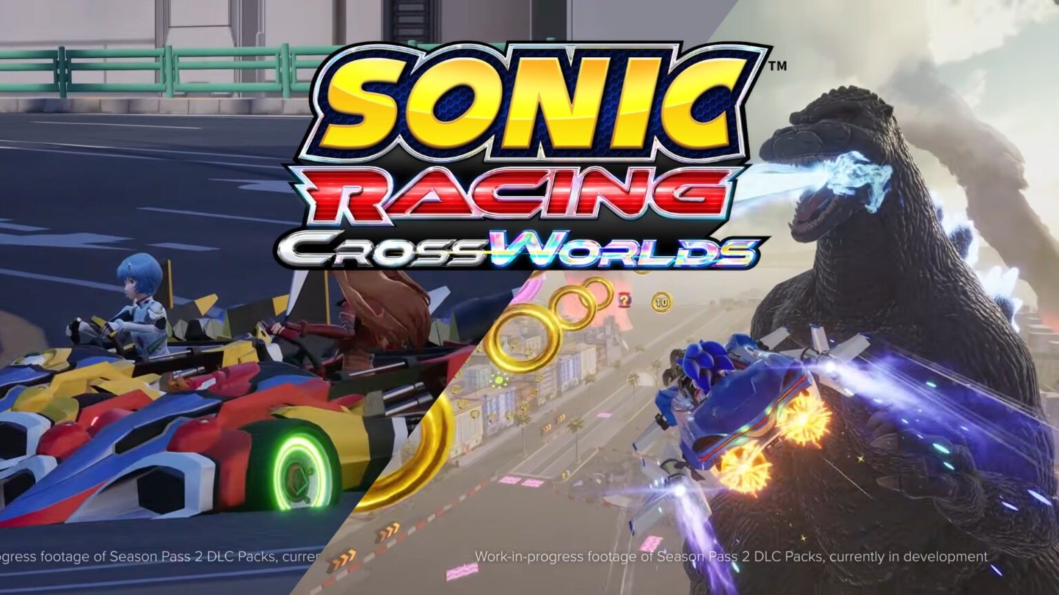 Godzilla and Evangelion coming to Sonic Racing: CrossWorlds - Esports ...